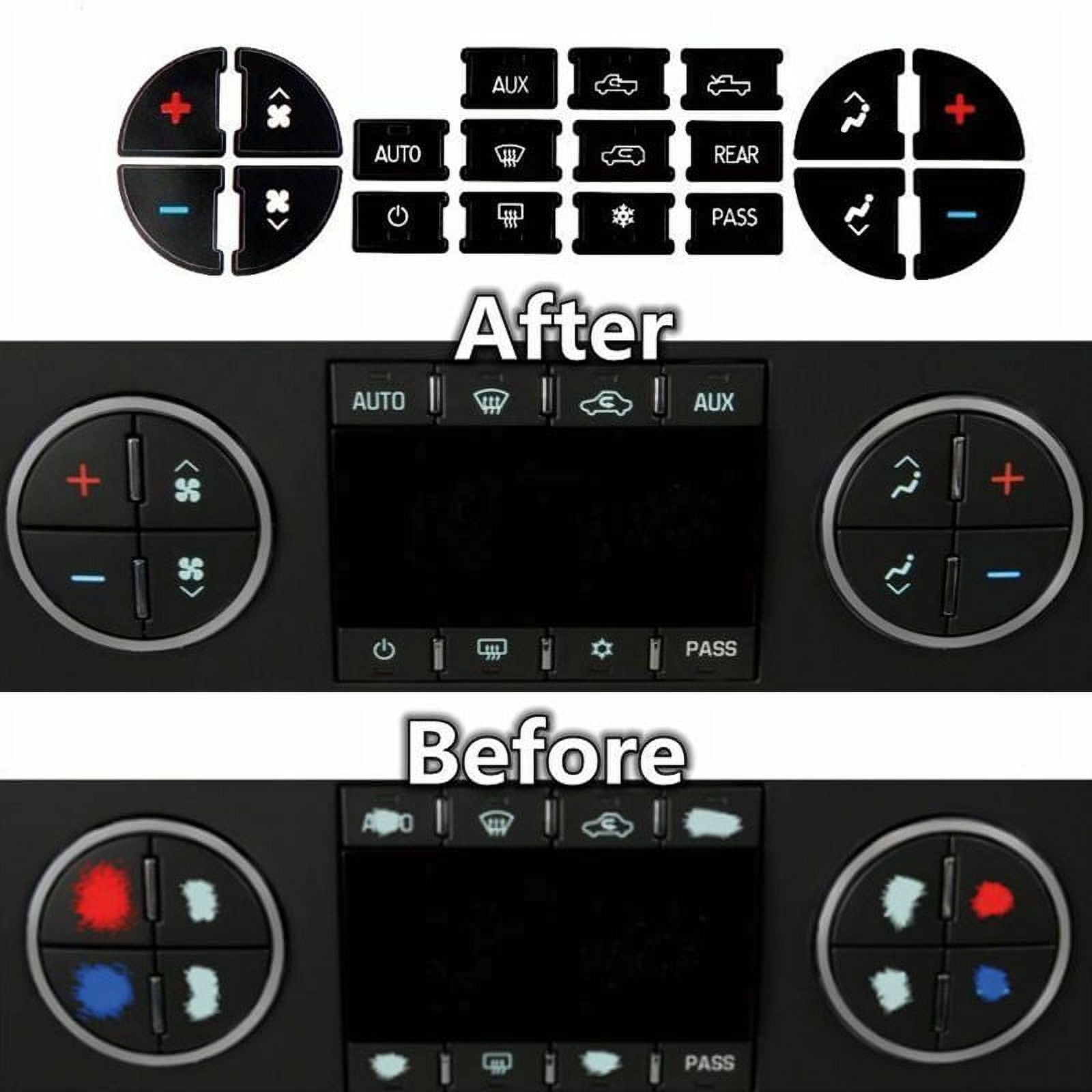 Steering Wheel Windows Headlight Climate Switch Worn Button Auto ...