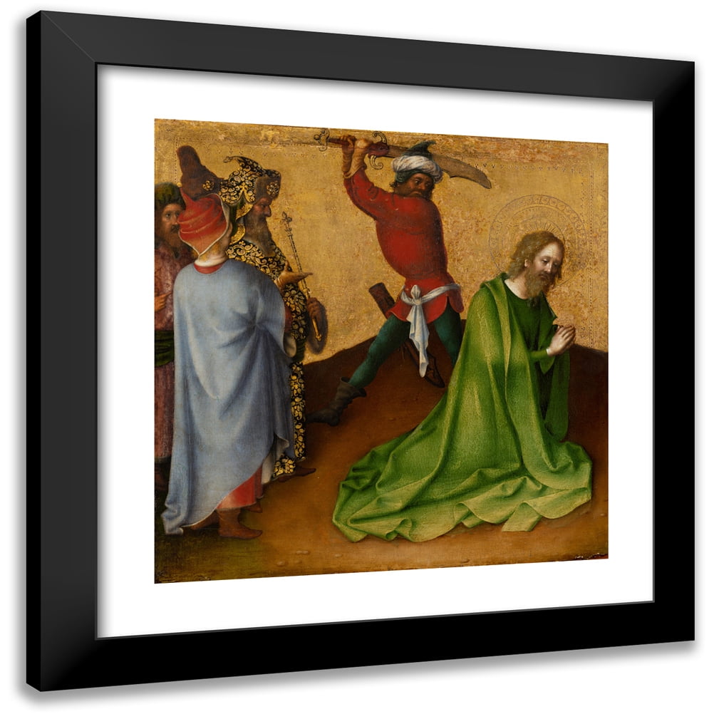 Stefan Lochner 15x15 Black Modern Framed Museum Art Print Titled ...