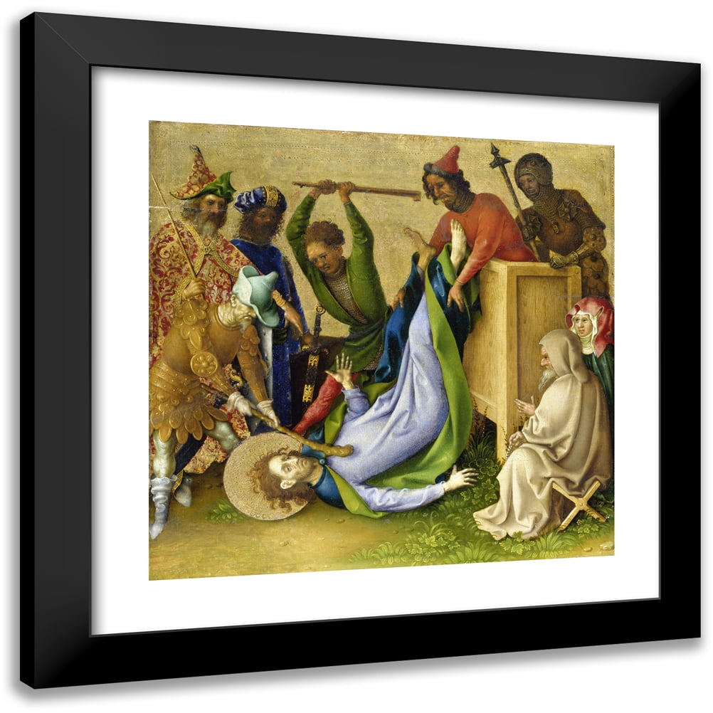 Stefan Lochner 15x15 Black Modern Framed Museum Art Print Titled ...