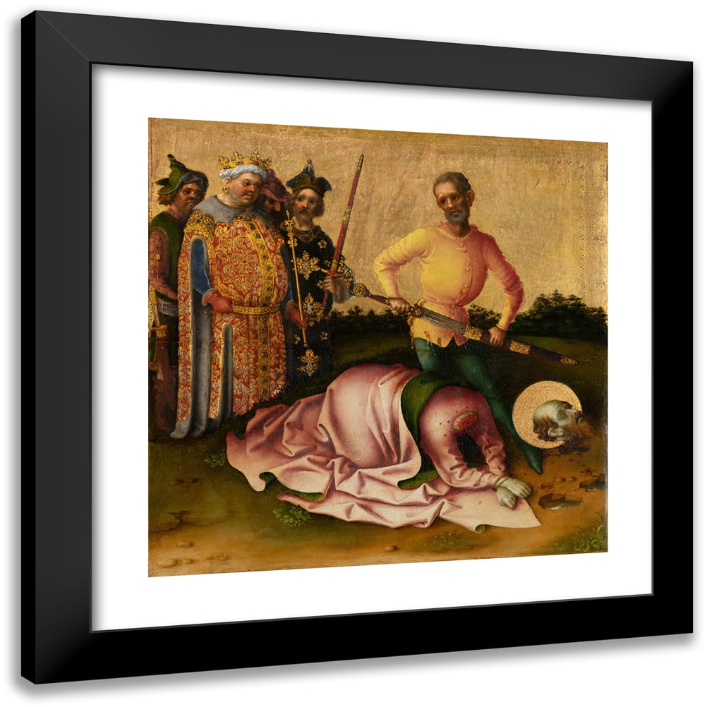 Stefan Lochner 15x15 Black Modern Framed Museum Art Print Titled ...