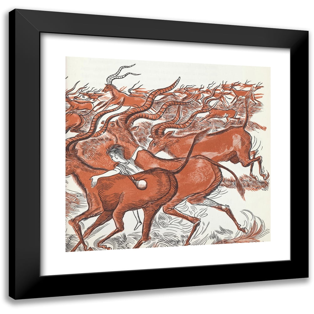 Stefan Martin 13x12 Black Modern Framed Museum Art Print Titled ...