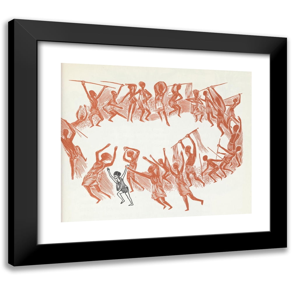 Stefan Martin 14x12 Black Modern Framed Museum Art Print Titled ...