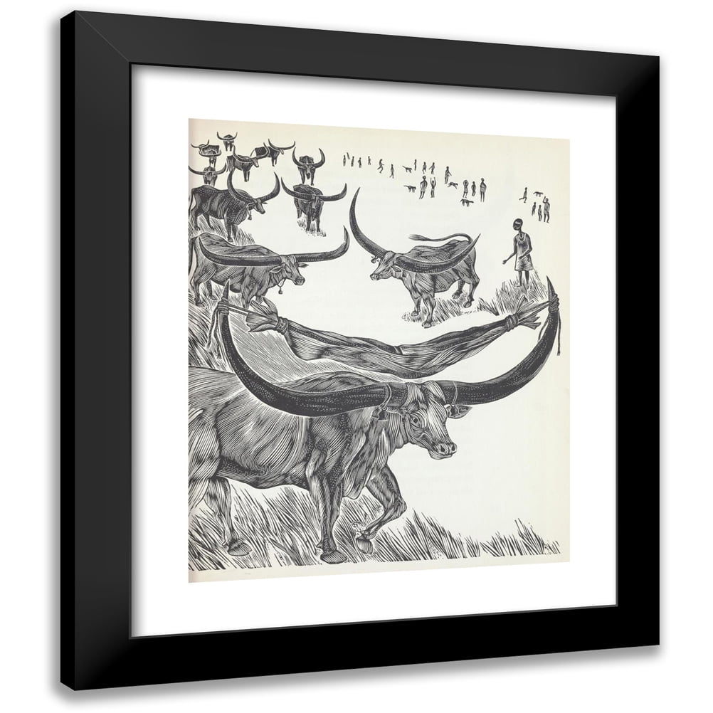 Stefan Martin 15x18 Black Modern Framed Museum Art Print Titled ...