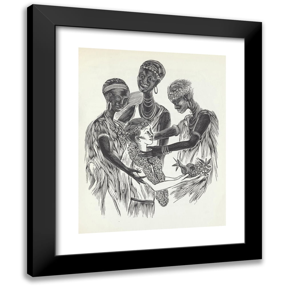 Stefan Martin 15x18 Black Modern Framed Museum Art Print Titled ...