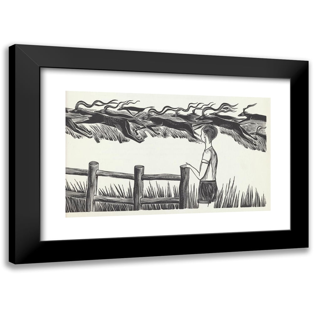 Stefan Martin 18x13 Black Modern Framed Museum Art Print Titled ...
