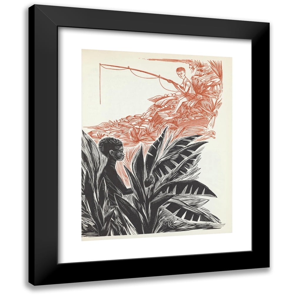 Stefan Martin 19x24 Black Modern Framed Museum Art Print Titled ...