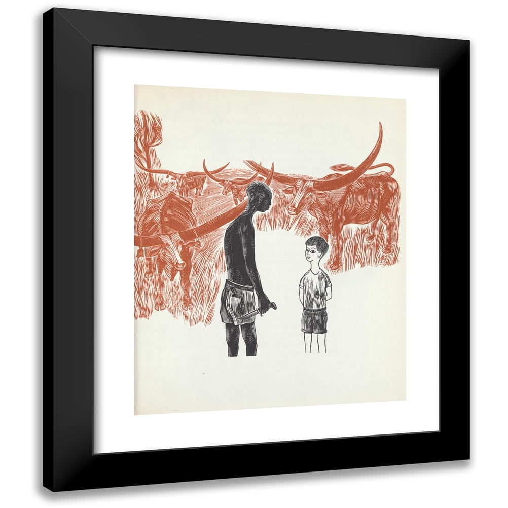 Stefan Martin 20x24 Black Modern Framed Museum Art Print Titled ...