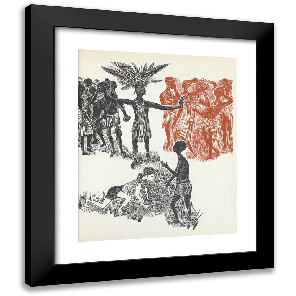 Stefan Martin 20x24 Black Modern Framed Museum Art Print Titled ...
