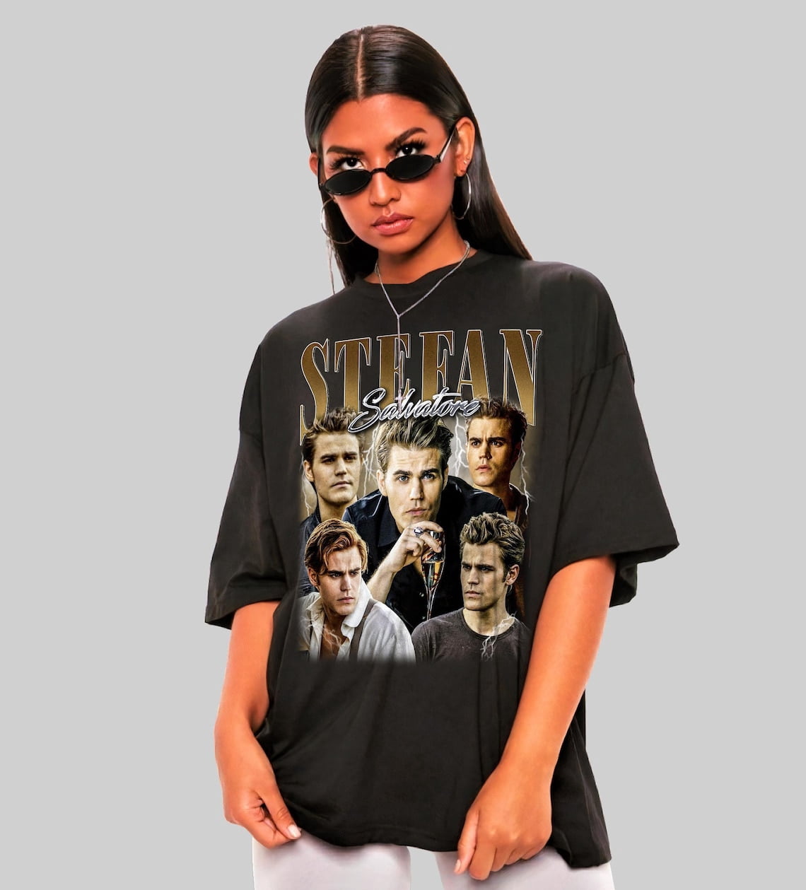 Stefan Salvatore Shirt, TVD Fan Merch - Walmart.com