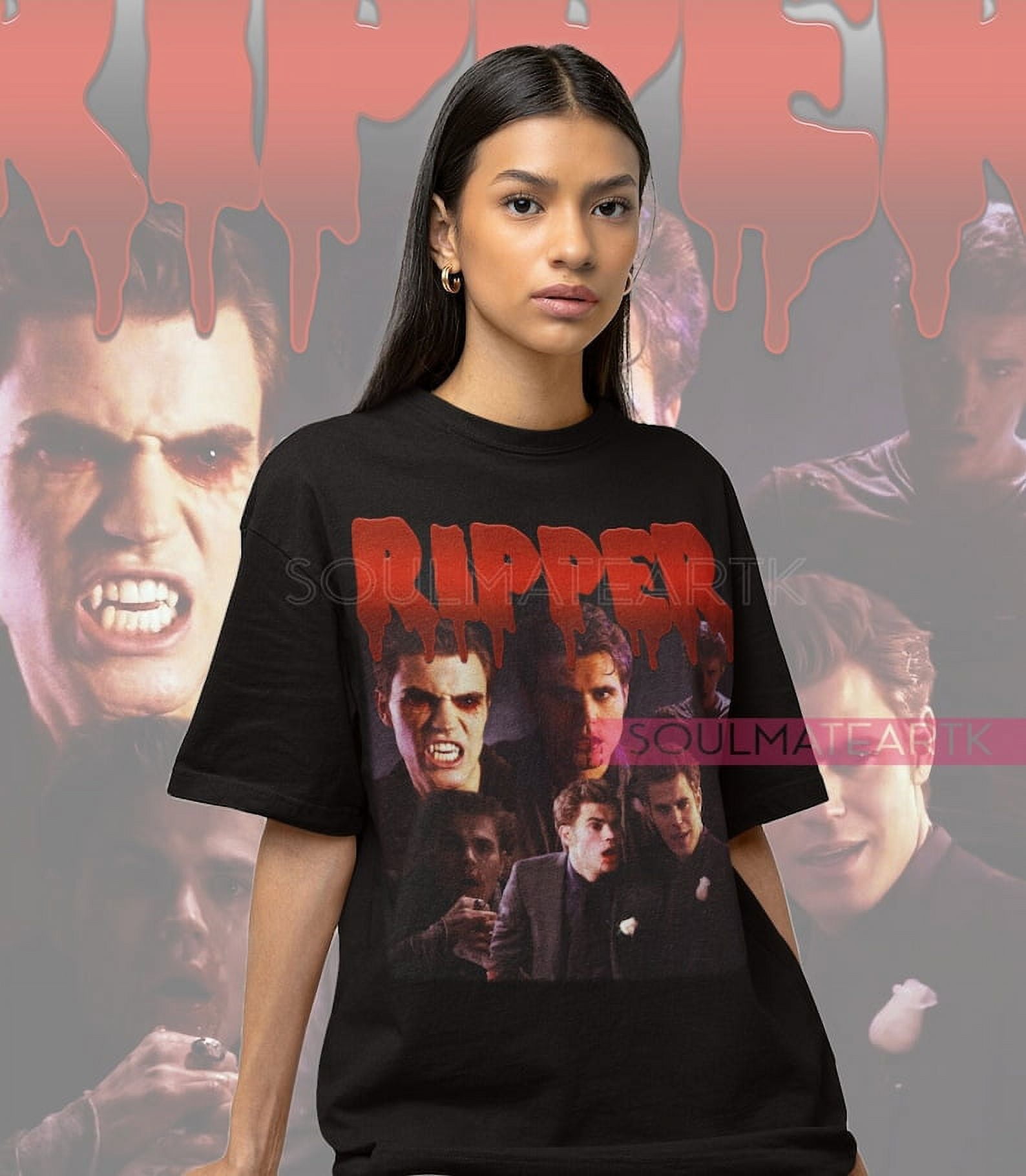 Stefan Salvatore Shirt, Vintage Stefan Salvatore Tshirt, Ripper Sweater ...