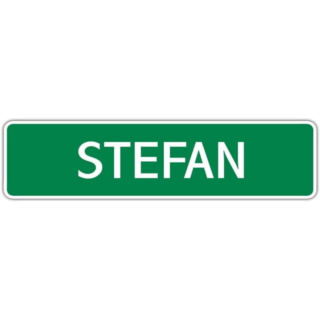 Stefan Street Sign 16x6 inch Tin Sign Beach Cafe Restaurant Shop Home ...