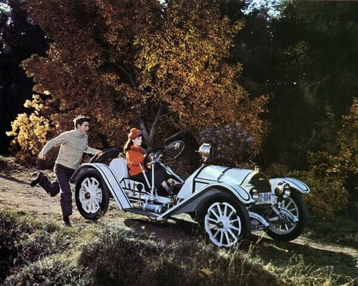 Stefanie Powers as The Girl From UNCLE driving vintage car 8x10 photo ...