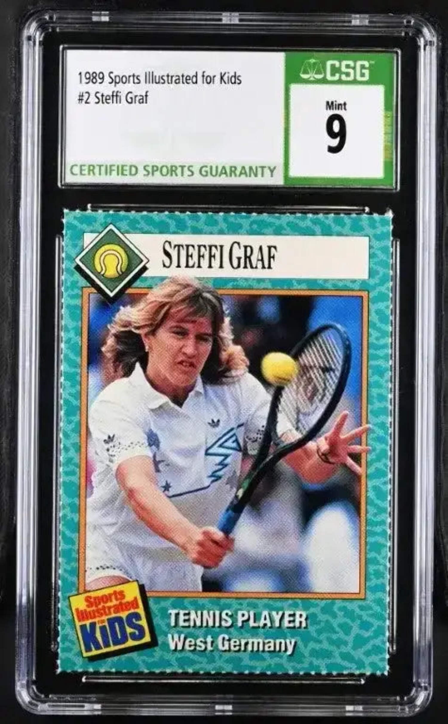 Steffi Graf 1989 Card | Trading card cases for toy retailers - Walmart ...