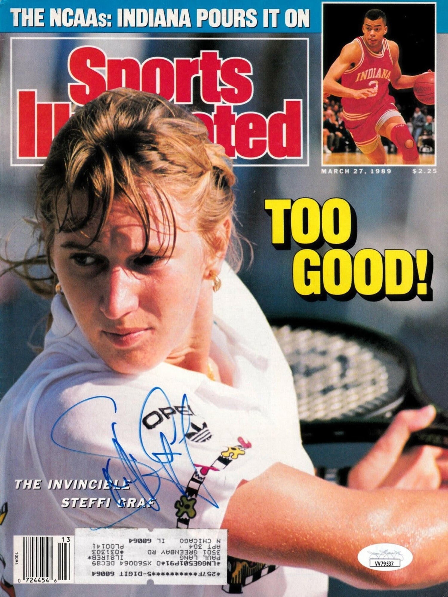 Steffi Graf autographed 1989 Sports Illustrated magazine JSA - Walmart.com