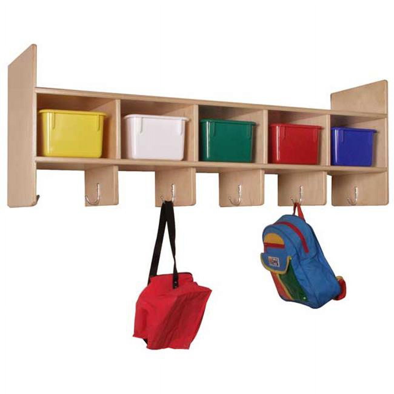 Steffy Wood Products SWP1049 5 Section Wall Locker - Walmart.com