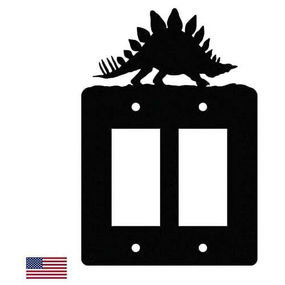 Stegosaurus Dinosaur Double Gang Light Switch Wall Plate (Double Rocker ...