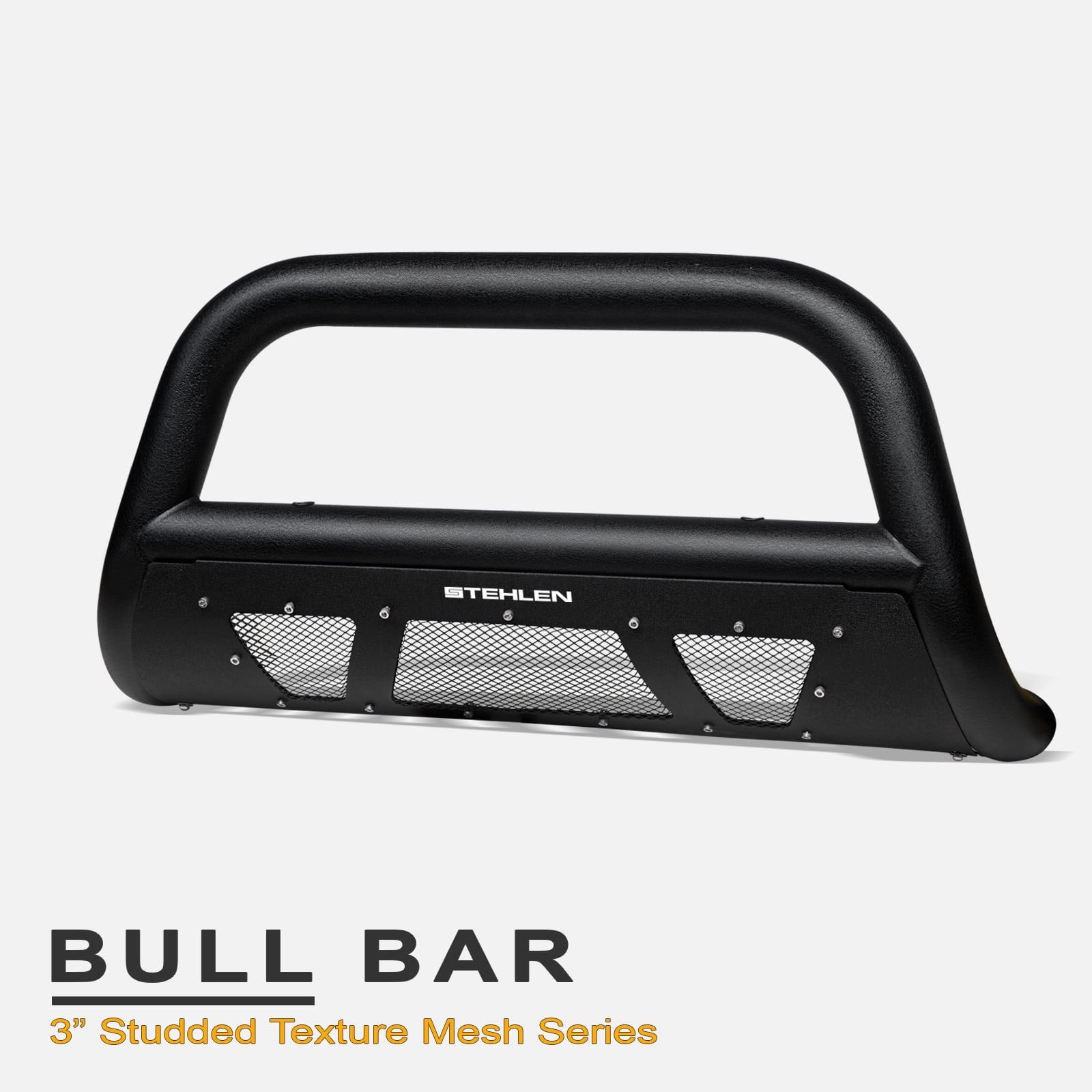 Stehlen 642167818625 3" Studded Mesh Series Bull Bar ( Textured Black ...