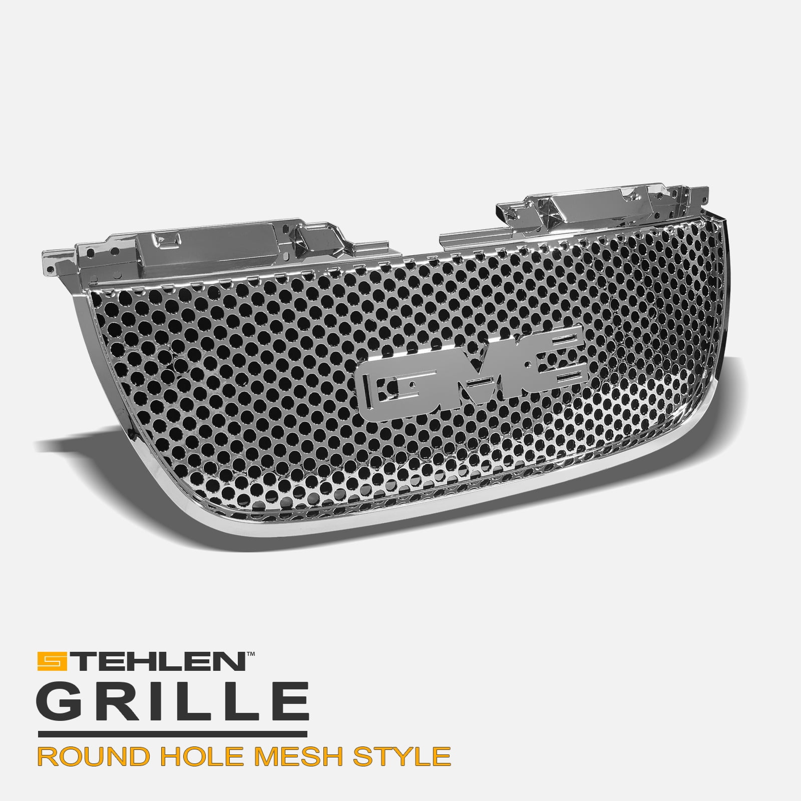 Stehlen 642167821250 Round Hole Mesh Front Hood Bumper Grille - Chrome ...