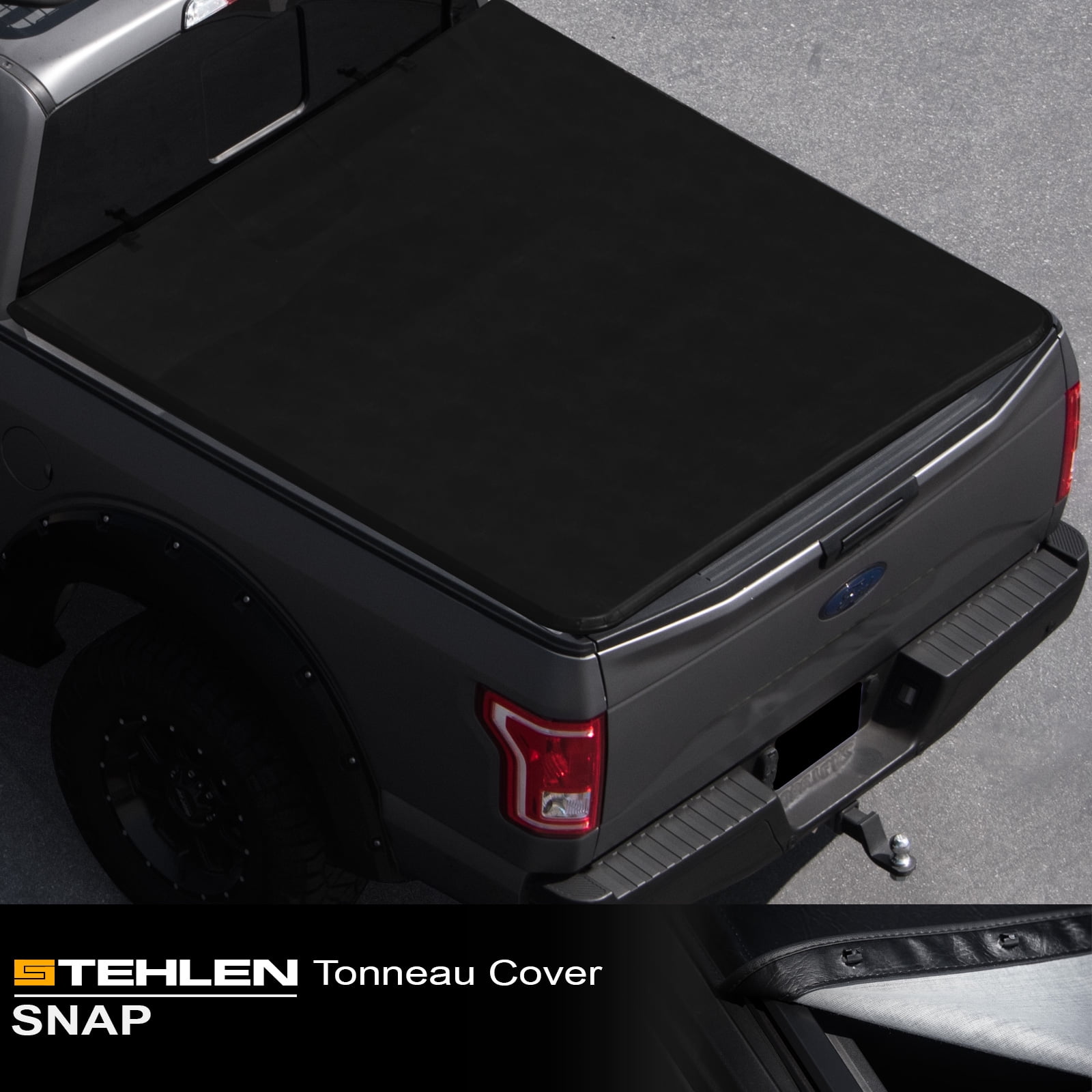 Stehlen 714937188440 Hidden Snap Tonneau Cover - Black For 2014-2018 ...