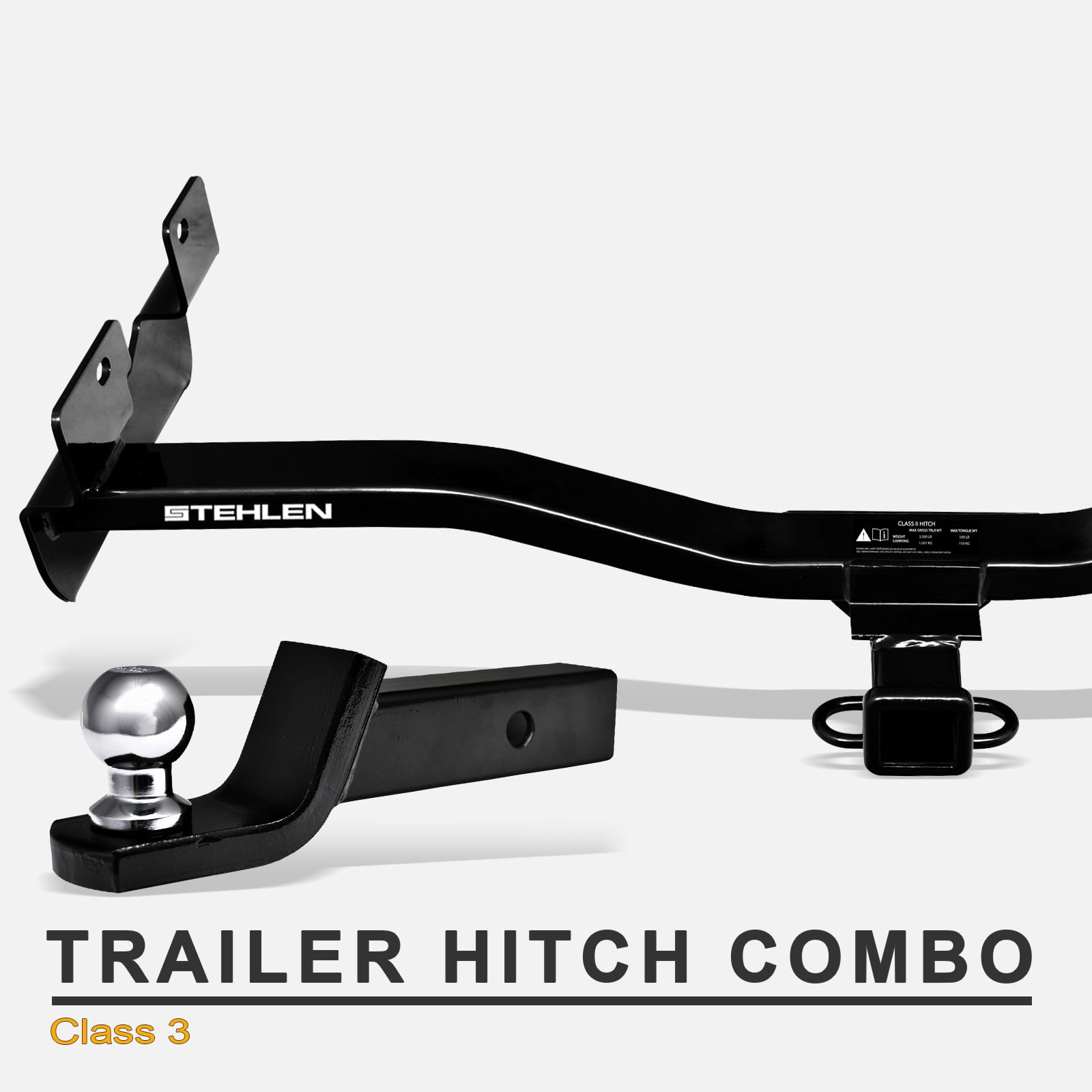 Stehlen 733469492016 Class 3 Trailer Hitch Receiver 2" with Loaded Ball ...