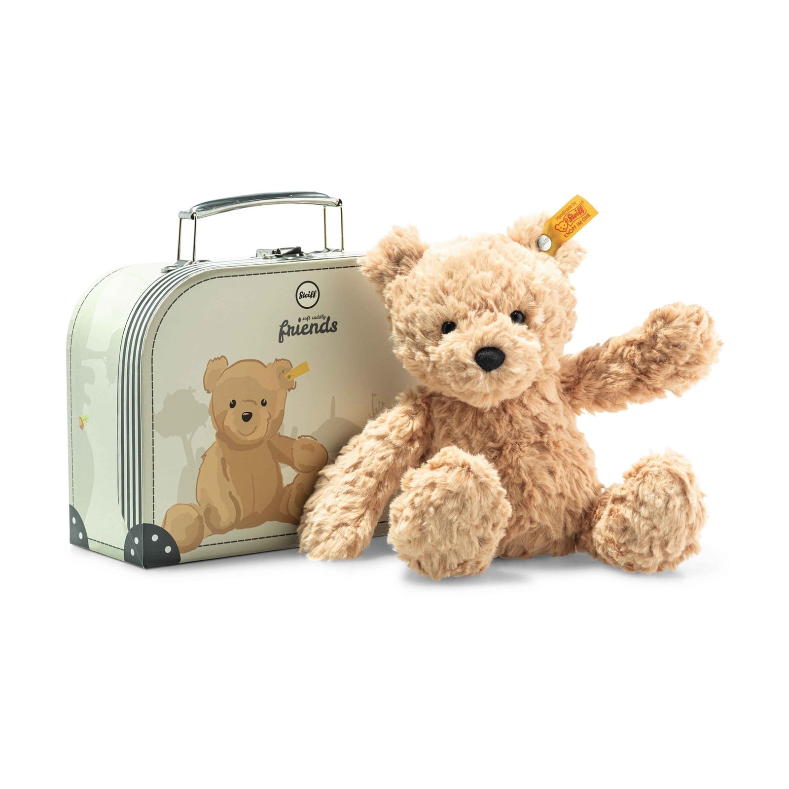 Steiff Jimmy Light Brown Teddy Bear In Suitcase Plush Set - Walmart.com