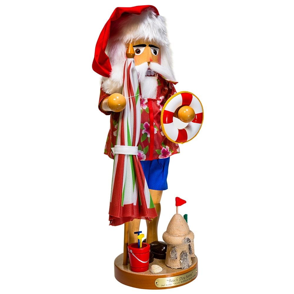 Steinbach Beach Santa Nutcracker, 19" - Walmart.com