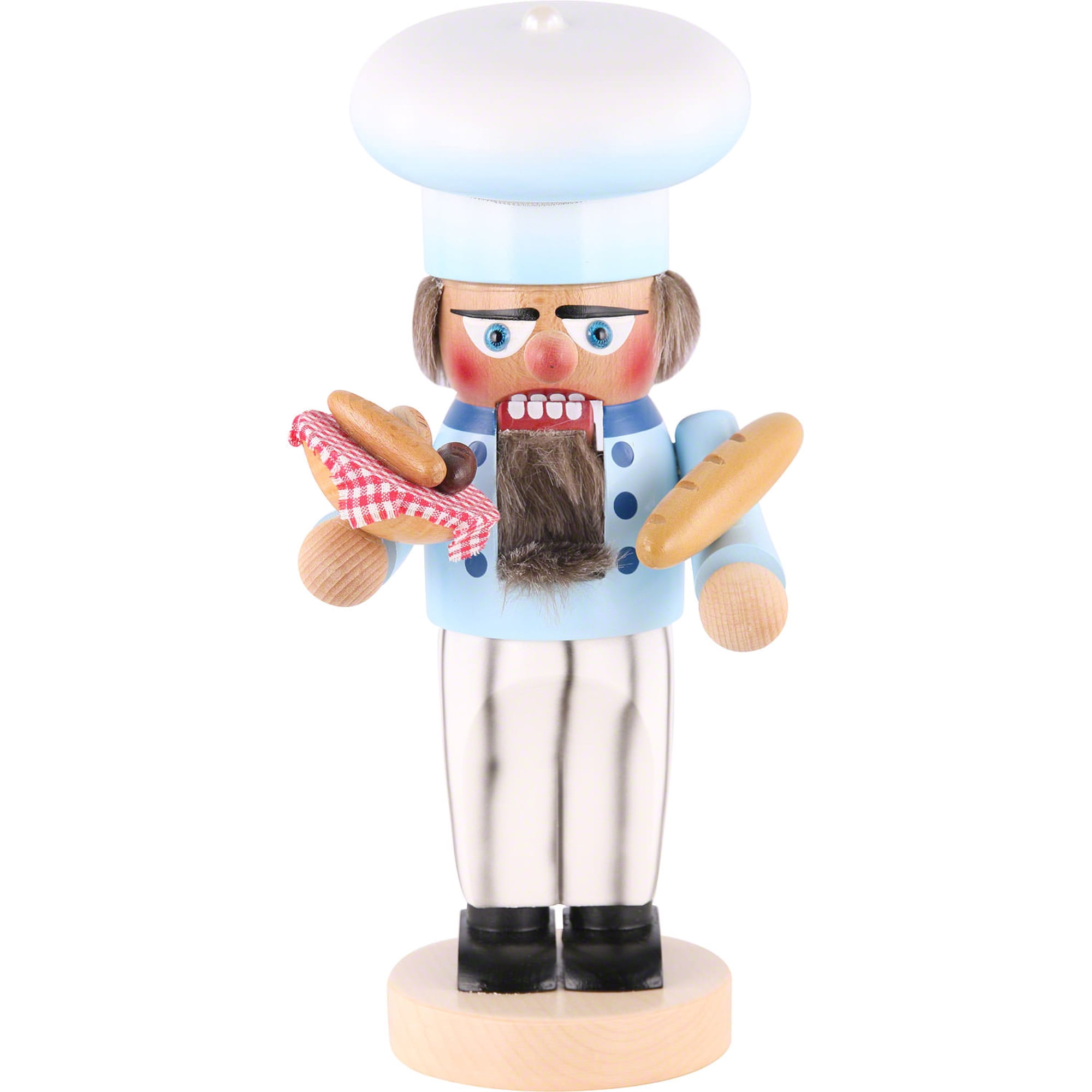 Steinbach Chubby Nutcracker Collection, Bread Baker, 12", Chef Kitchen ...