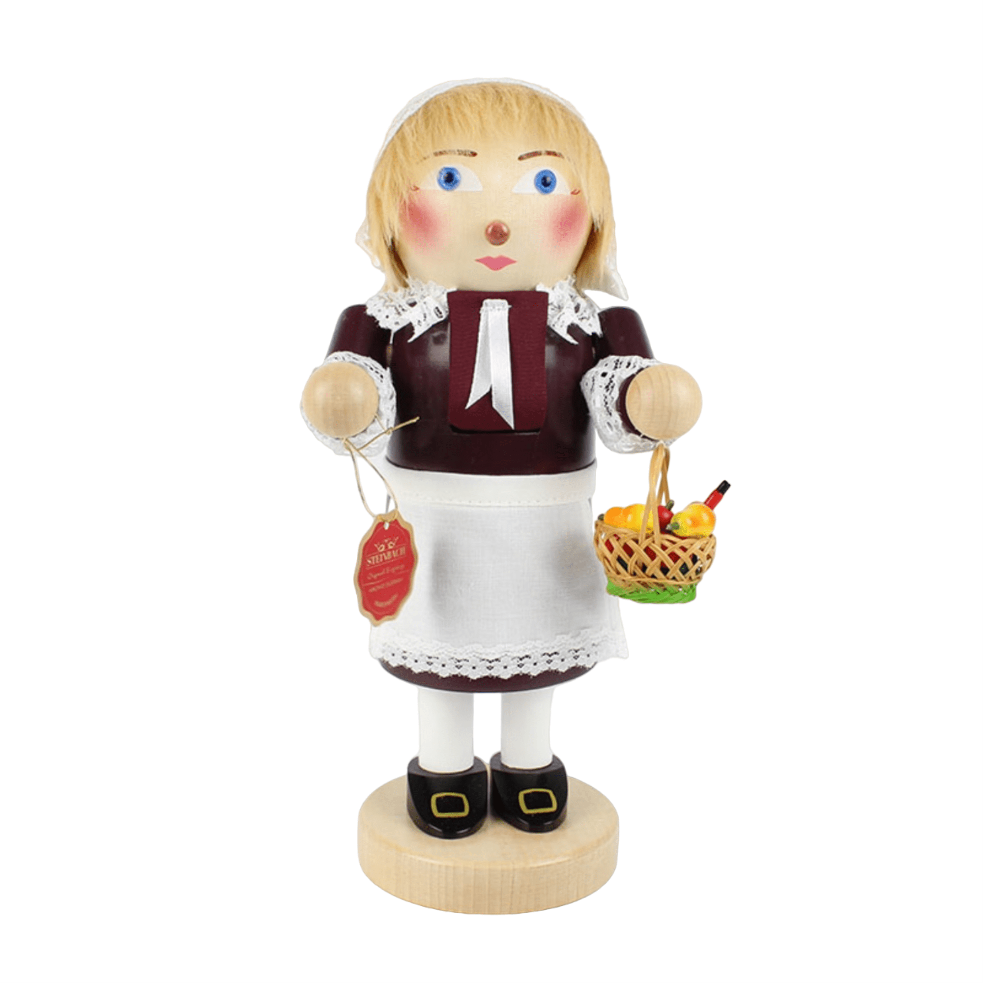Steinbach Natural Wood Chubby Nutcracker Collection, Pilgrim Lady, 11.5 ...