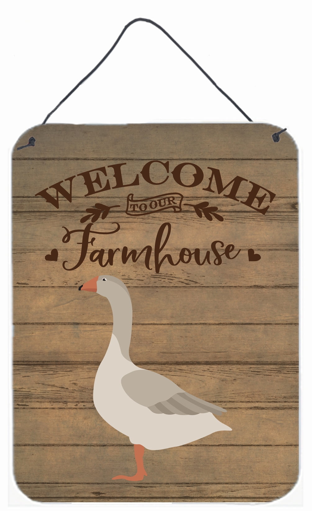 Carolines Treasures CK6838DS1216 12 x 16 in. Steinbacher Goose Welcome ...