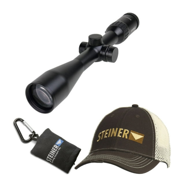 Steiner Optics 4-16x50 Predator 4 Riflescope (E3 Reticle) with Hat and ...