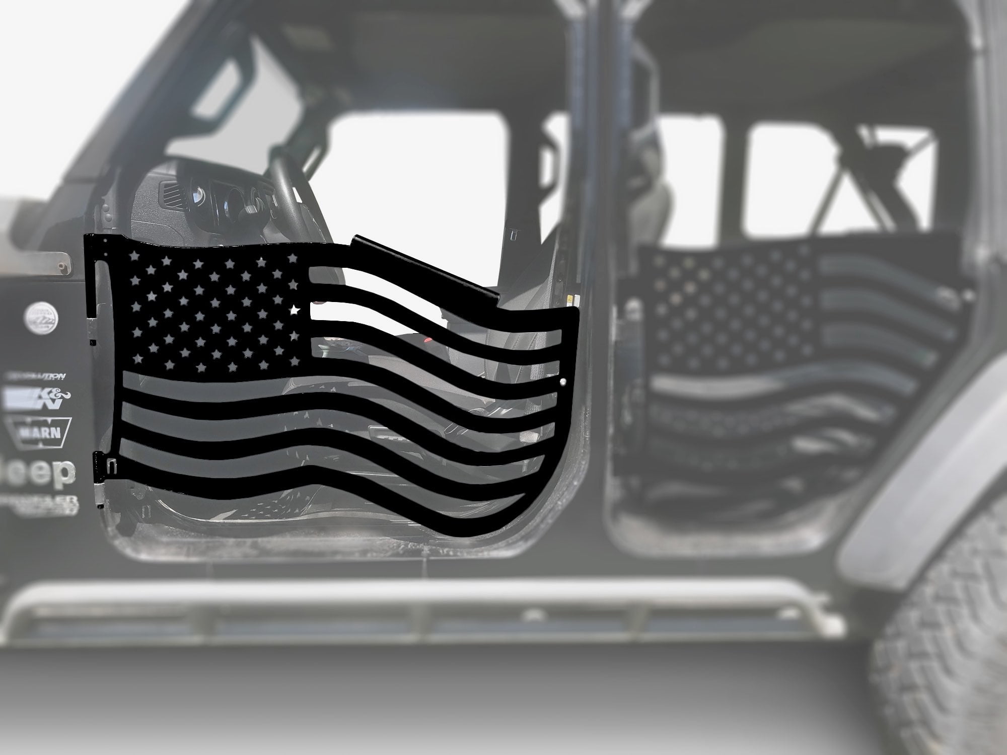 Steinjäger Doors Gladiator JT 2019 to Present Trail, American Flag ...
