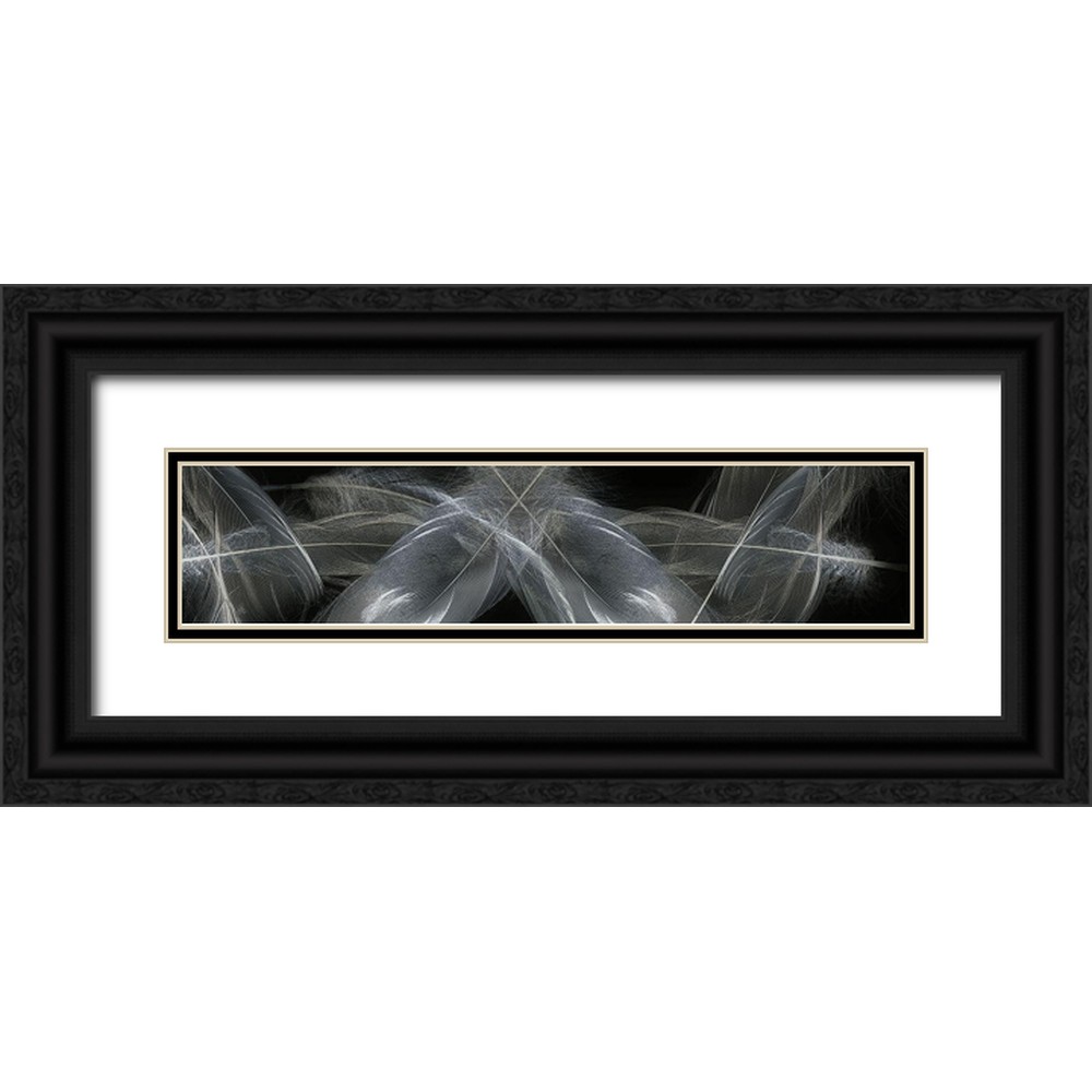 Stelfox, Norm 24x8 Black Ornate Wood Framed with Double Matting Museum ...