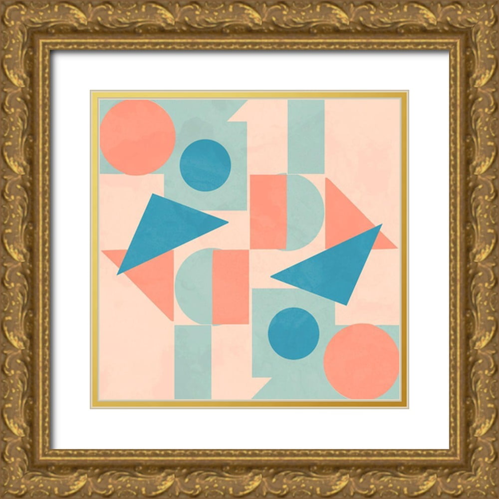 Stelfox, Norm 26x26 Gold Ornate Wood Framed with Double Matting Museum ...
