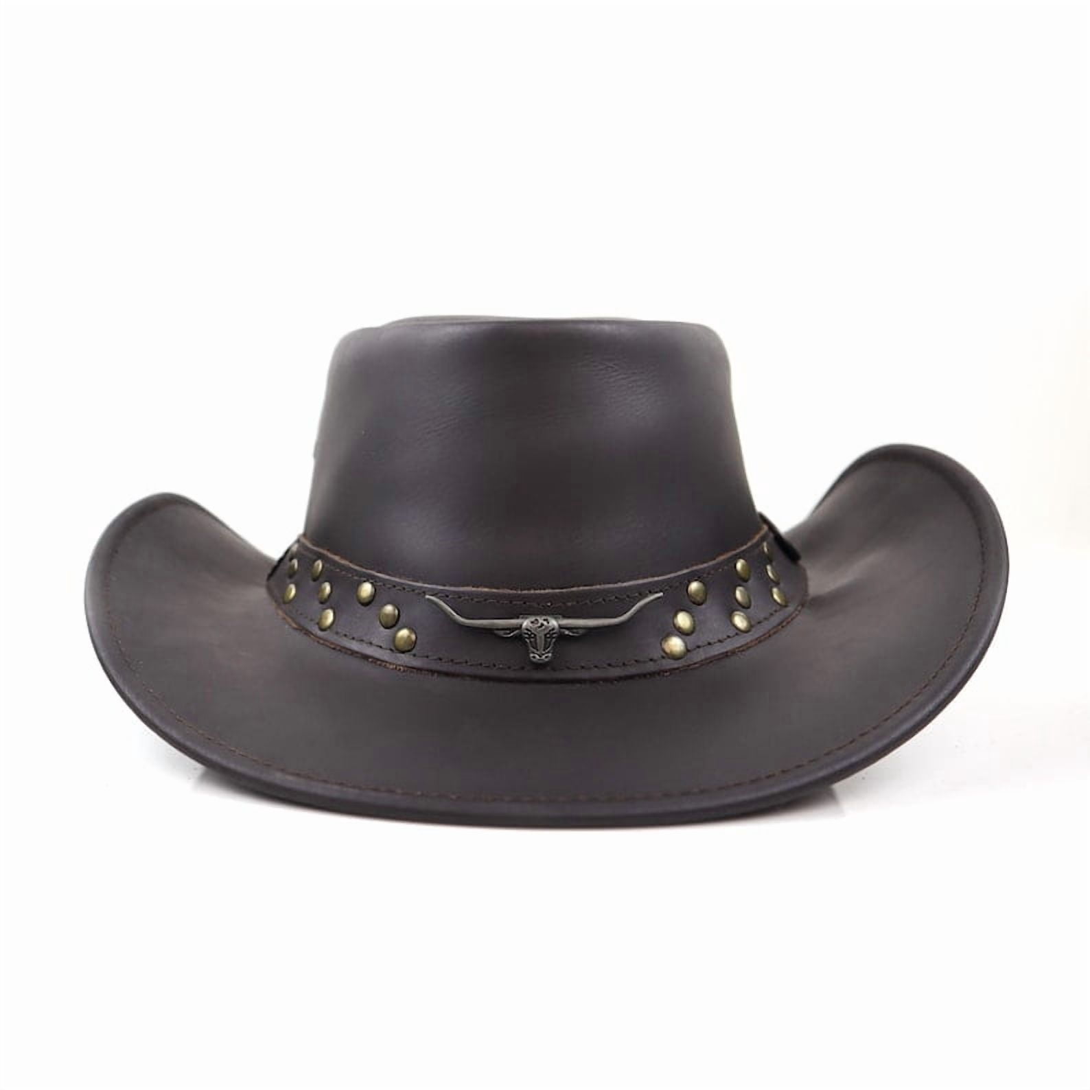 StellMan Real Leather Western Cowboy Hat for Men and Women – Handmade ...