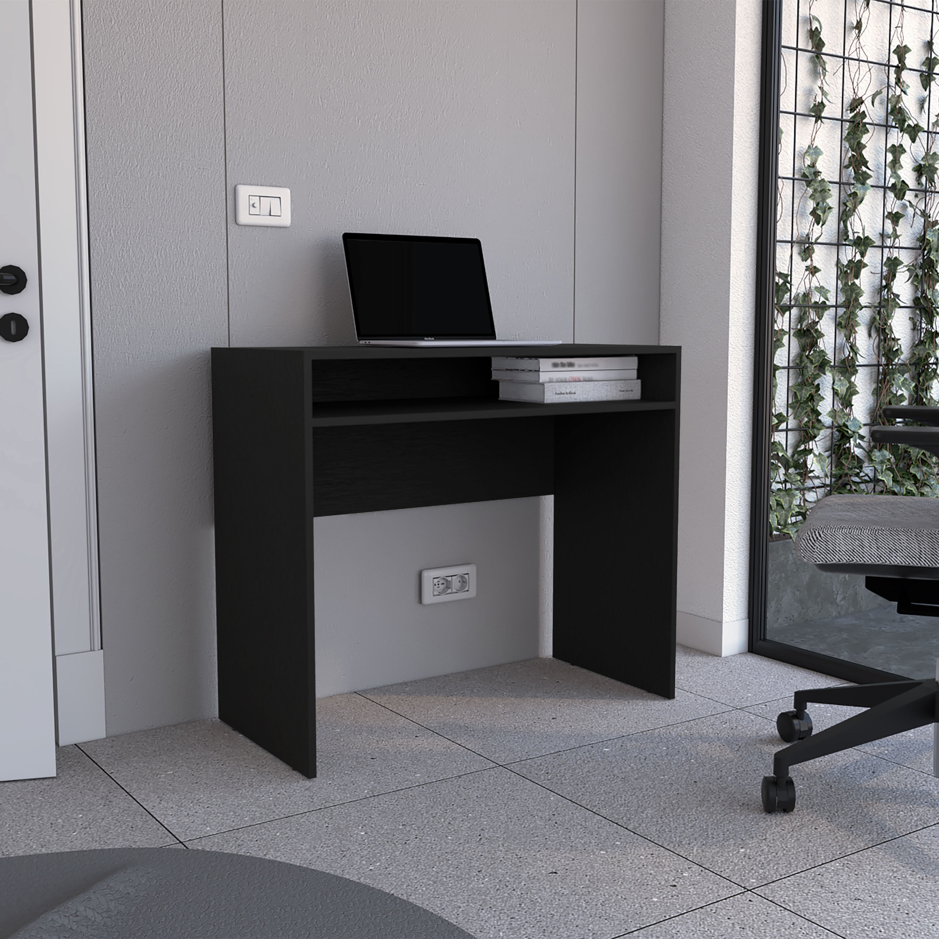 Stella 35" Wide Writing Desk with Shelf - Walmart.com