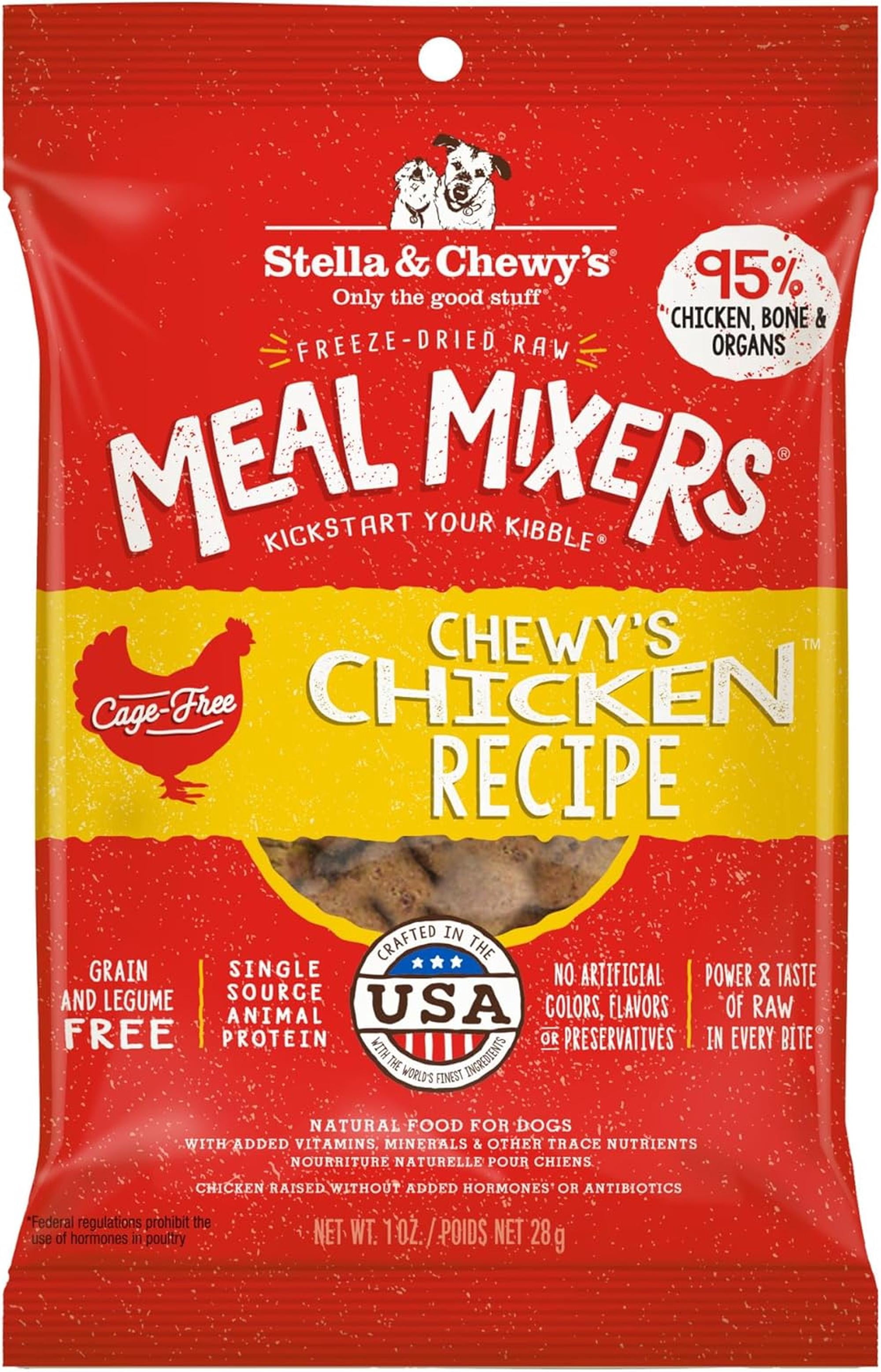 Stella & Chewy's Freeze-Dried Raw Meal Mixers Dog Food Topper - Chewy's ...