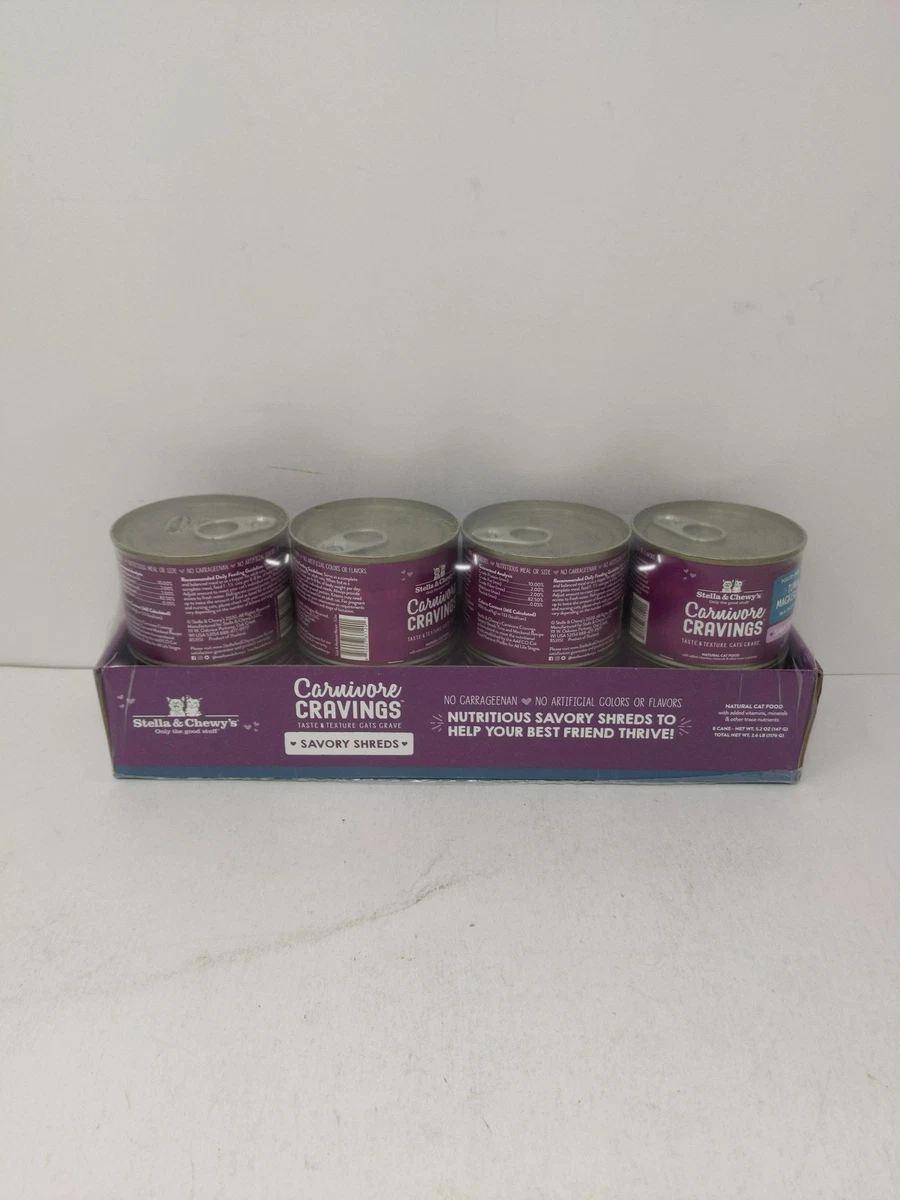 Stella & Chewyâ€™s Carnivore Cravings Savory Shreds Cans â€“ Best By ...