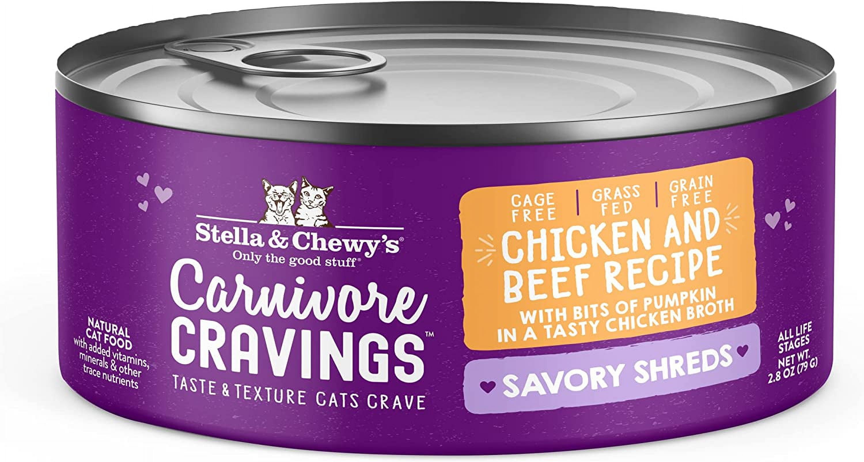 Stella & Chewy’s Carnivore Cravings Savory Shreds Cans – Grain Free ...