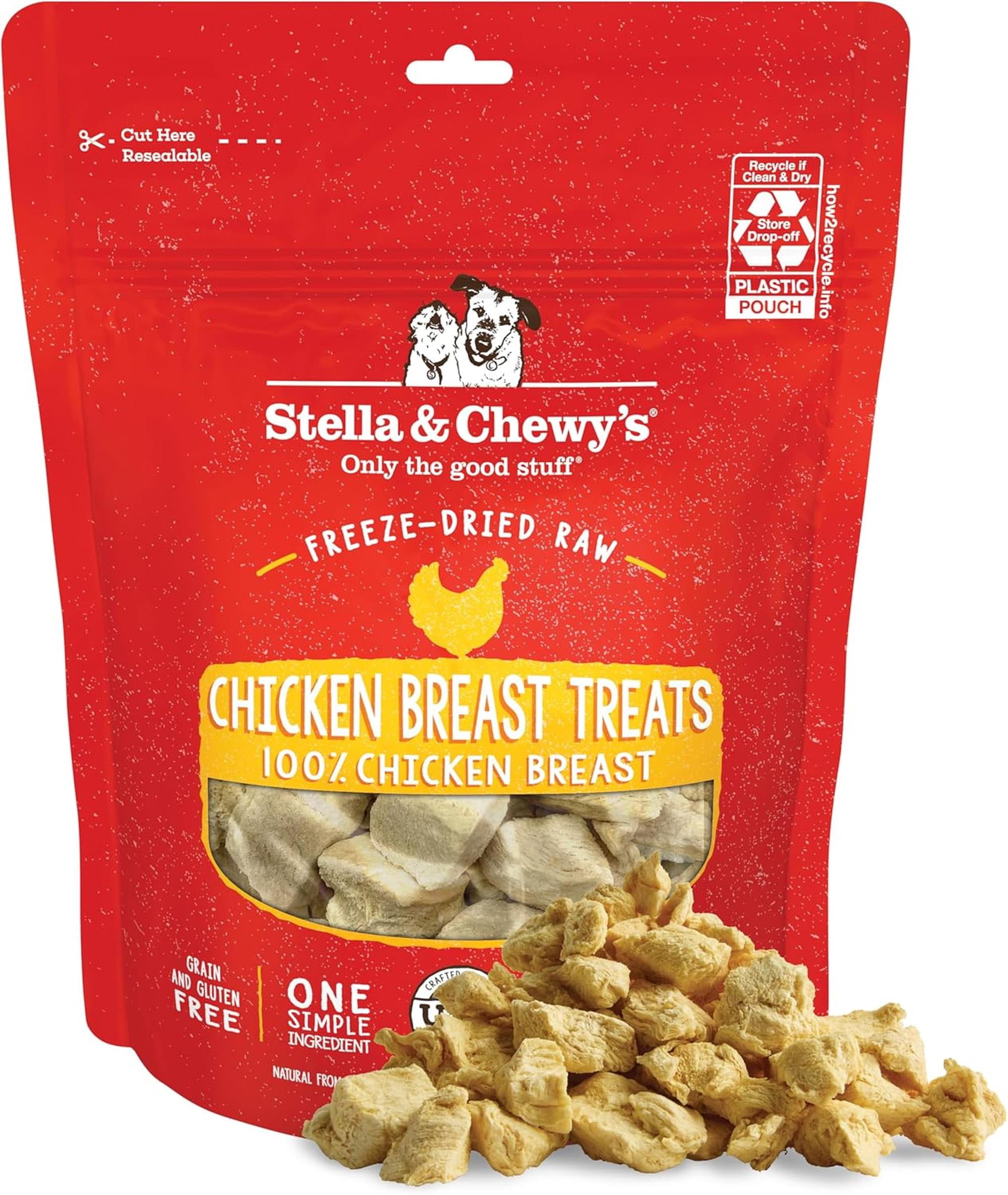 Stella & Chewy's Chicken Breast Treats for Dogs - 2.75 Ounce Bag ...