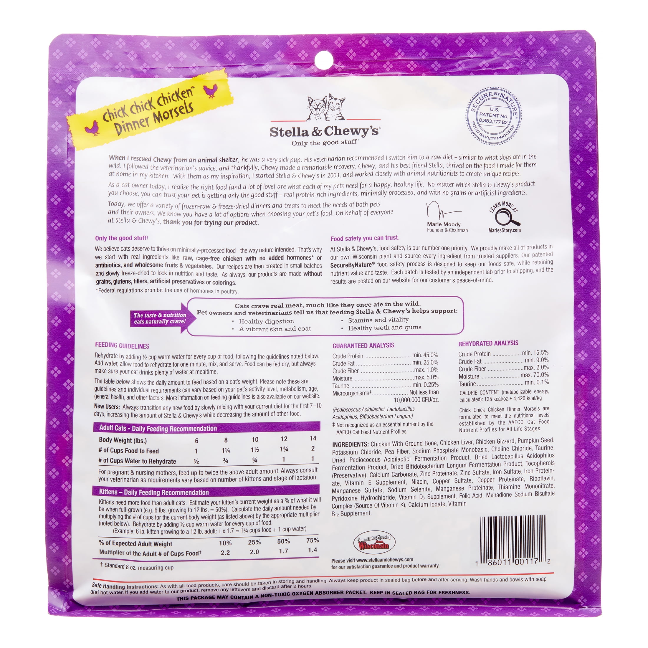 Stella & Chewy's Chicken Dinner Morsels Grain-Free Freeze-Dried Raw Dry ...