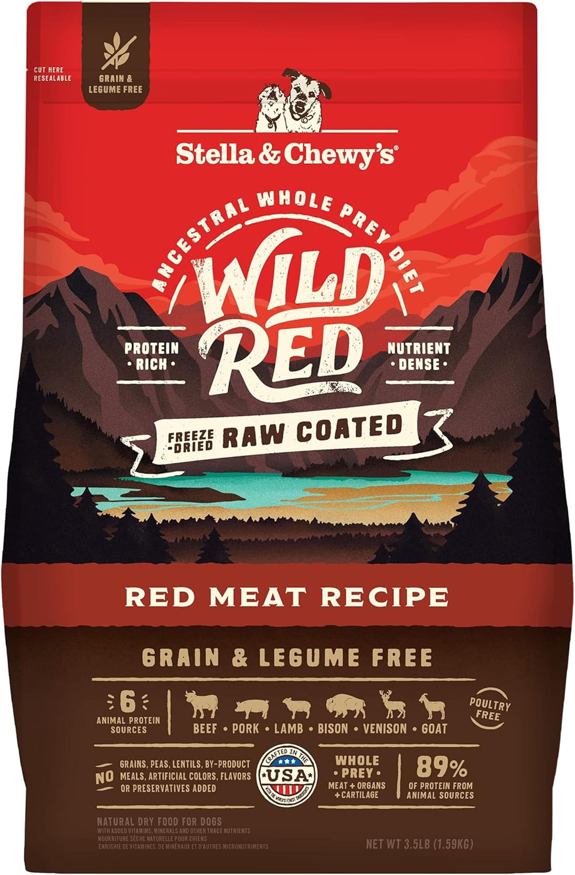 Stella & Chewy's Wild Red Raw Coated Kibble for Dogs - Grain & Legume ...