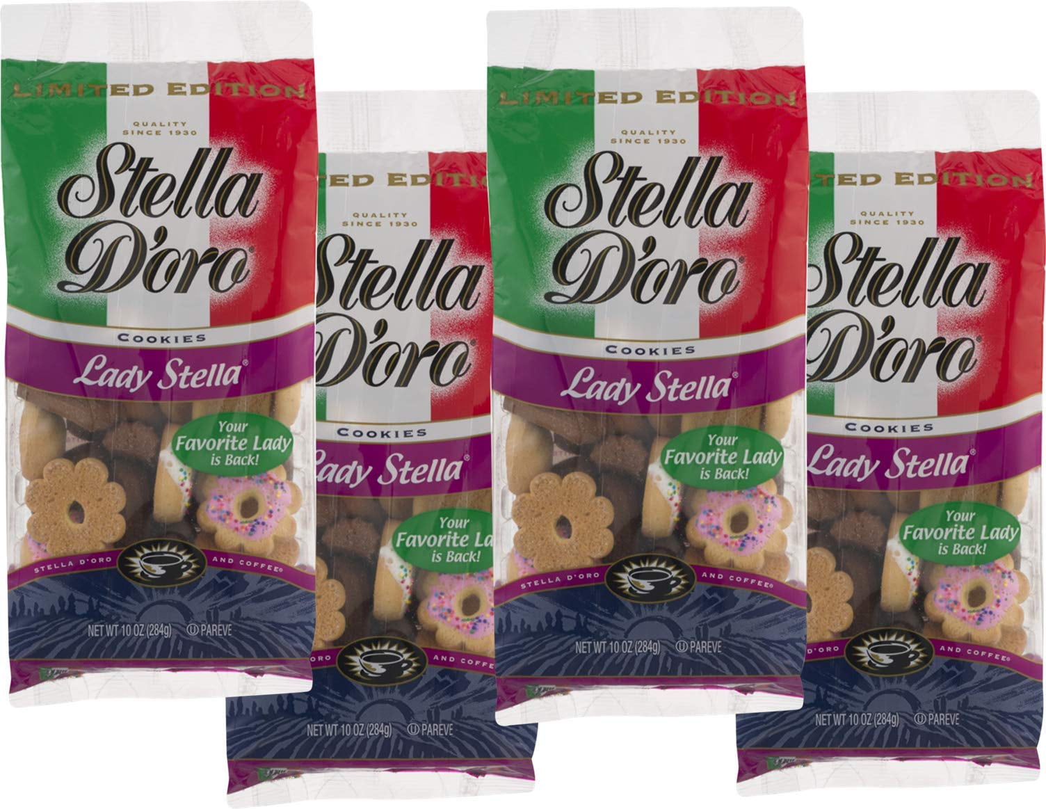 Stella D'oro Lady Stella Authentic Italian Made Cookies, Variety Pack ...