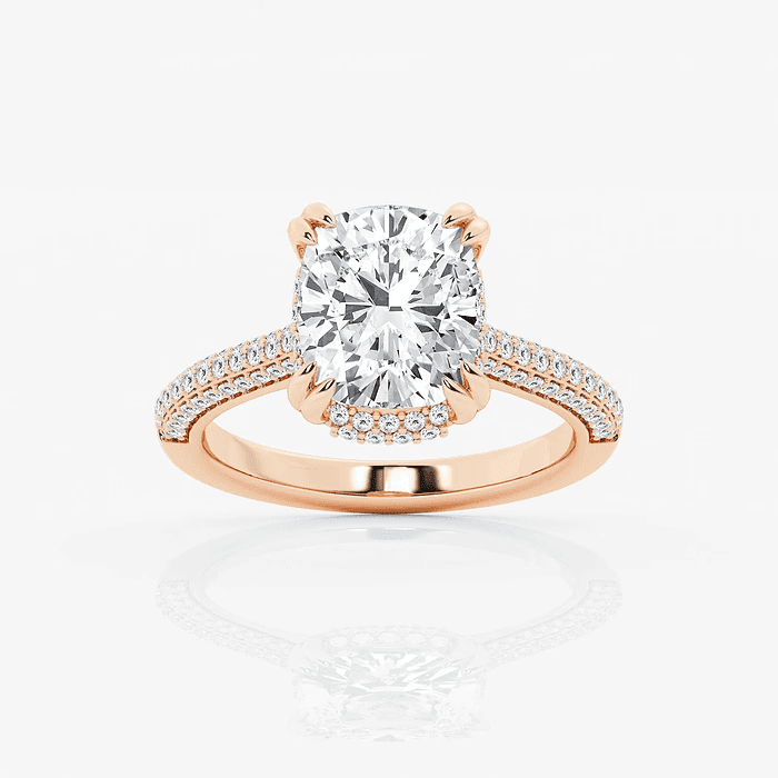 Stella Double Prong Halo Engagement Ring - Walmart.com