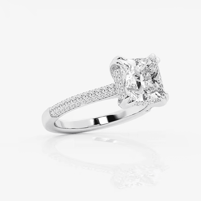 Stella Double Prong Halo Engagement Ring - Walmart.com