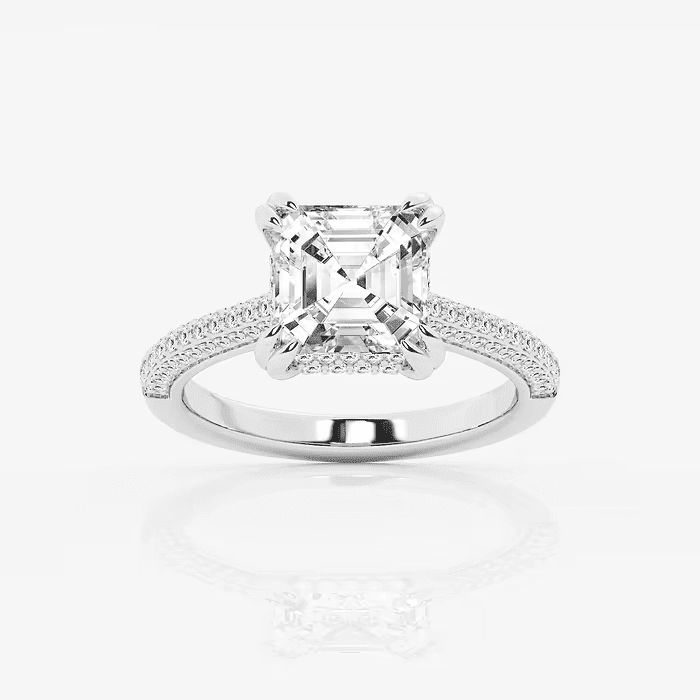 Stella Double Prong Halo Engagement Ring - Walmart.com