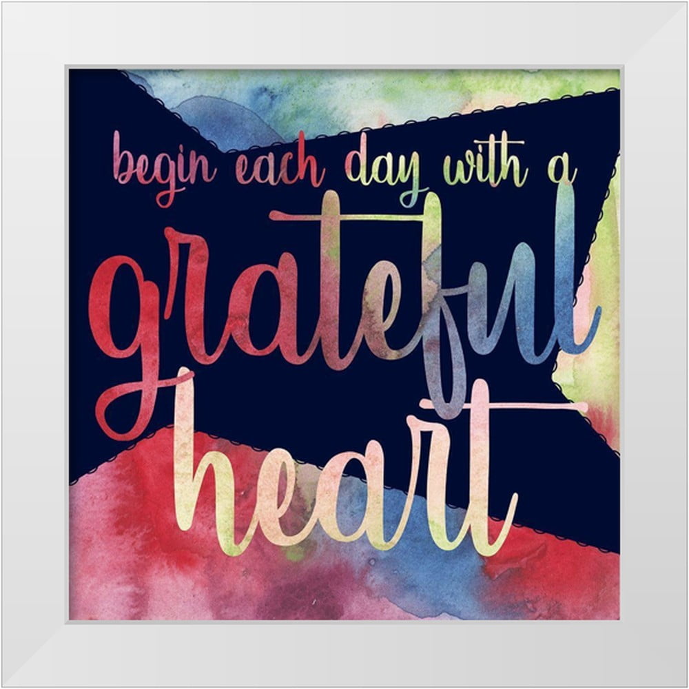 Stella & Jack Studio 15x15 White Modern Wood Framed Museum Art Print Titled - Rainbow Grateful ...