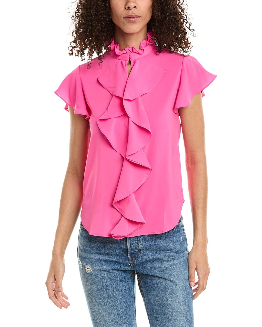 Stella + Lorenzo womens Ruffle Blouse, m, Pink - Walmart.com