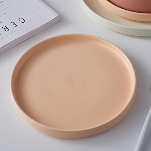 Stella Porcelain Dish Set, 6 Salad Plates, Pastel Orange - Walmart.com