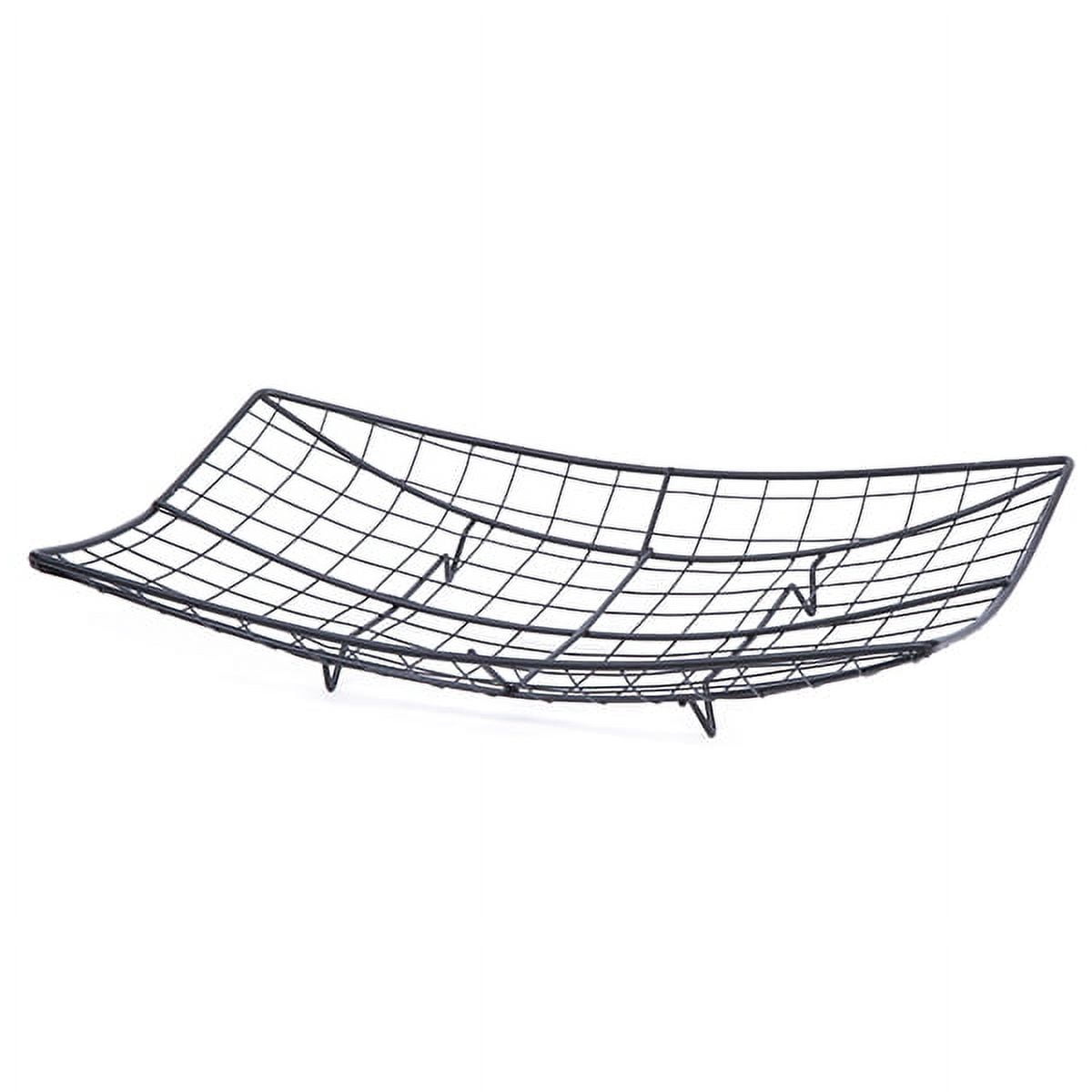 Stella Rect Wire Concave Tray - Black 13in - Walmart.com