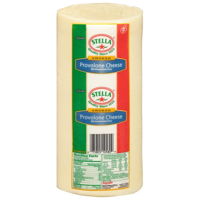 Stella Refrigerated Provolone Cheese Loaf with Natural Smoke Flavor, 6 ...